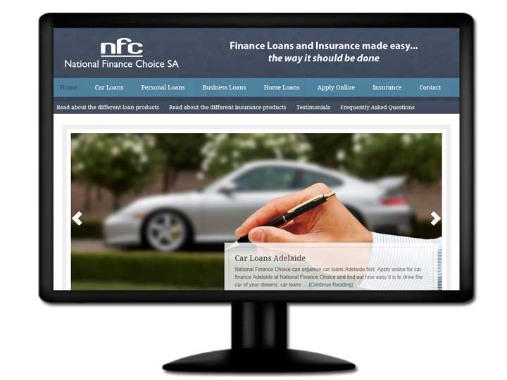 National Finance Choice Website Design